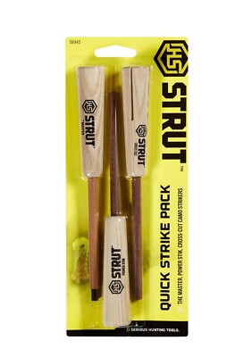 Turkey Call Strikers 3 Pack HS Strut™ Quick Strike #06943 Rosewood ...