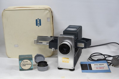 Elmo S-30 35mm Slide Projector and Conversion Lens - Vintage - Rare | eBay