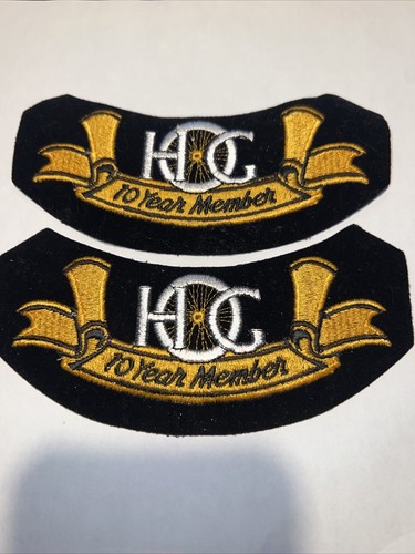Harley-Davidson Harley Owners Group (HOG) 10 Year Member Rocker Patch ...