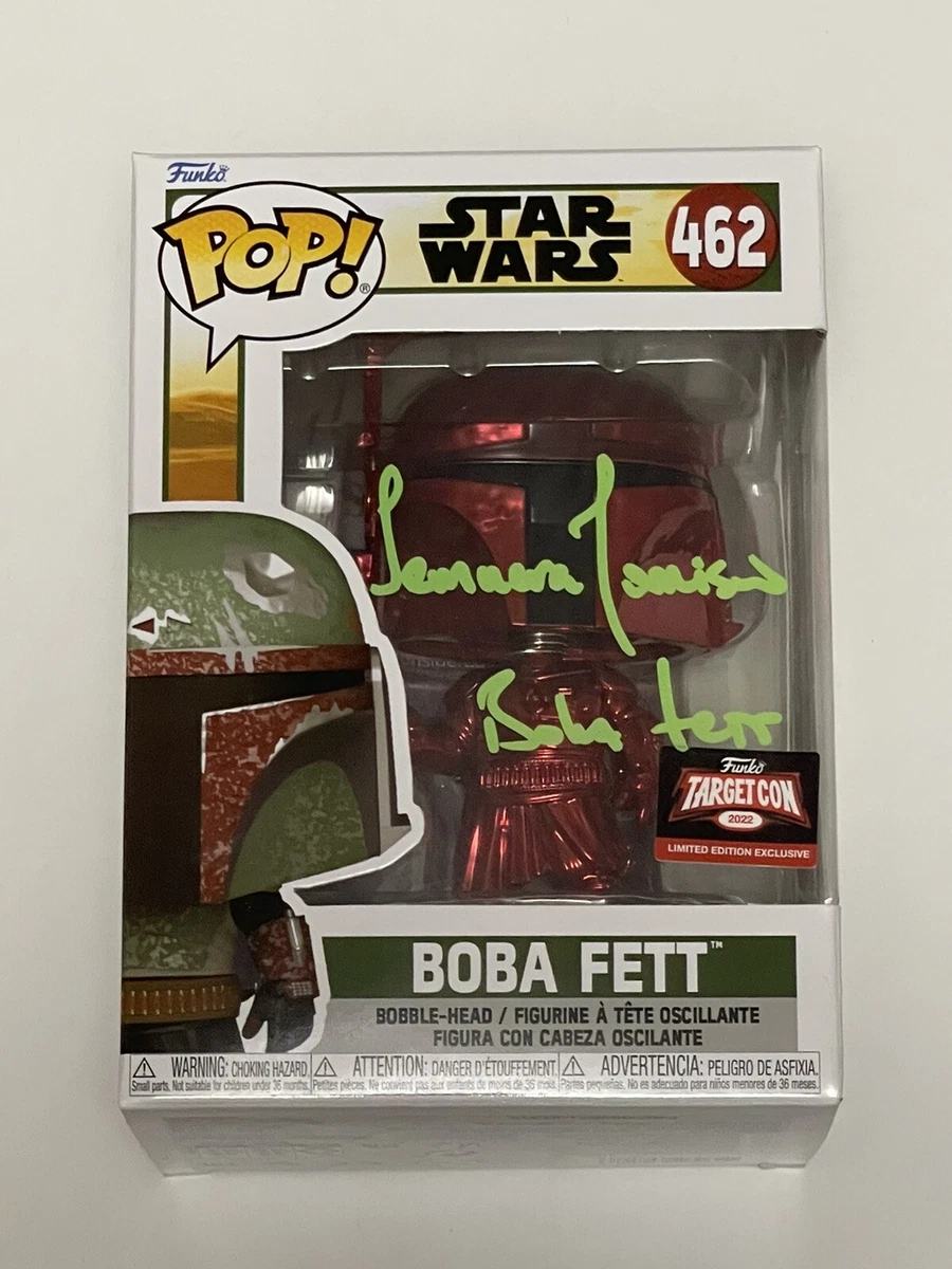 great coupon 24 Boba Fett Funko Pop 480 AUTOGRAPHED by Temuera Morrison ...