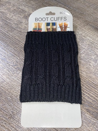 Black Sweater Style Boot Cuff Leg Warmers Nwt | eBay