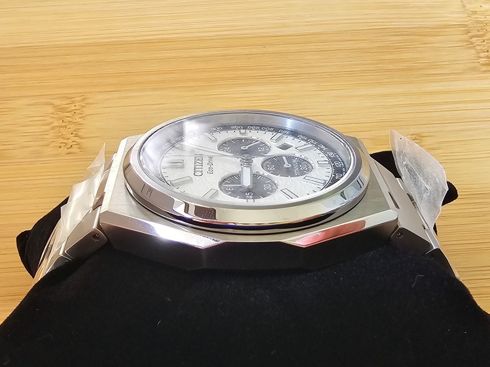 Citizen Super Titanium Sapphire Forza Chronograph White Dial Watch ...