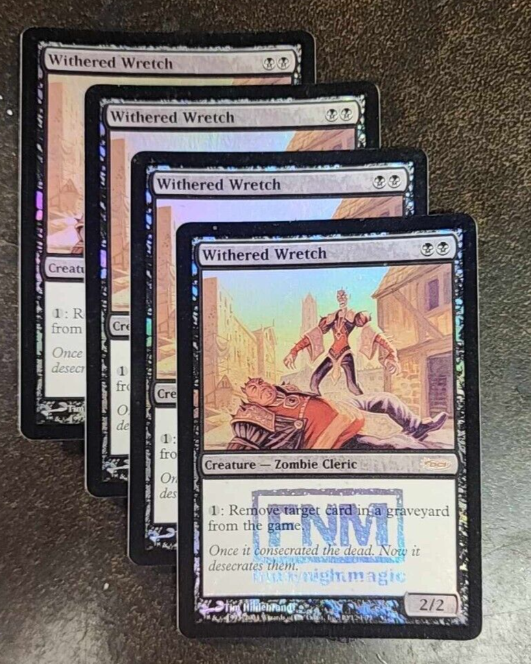4x FOIL FNM Promo Withered Wretch uncommon creature cards - NM/VG | eBay