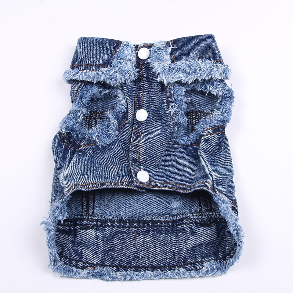 Jeans, Denim Jacket for Dog, Small pets, Dogs Luxury Clothes | eBay