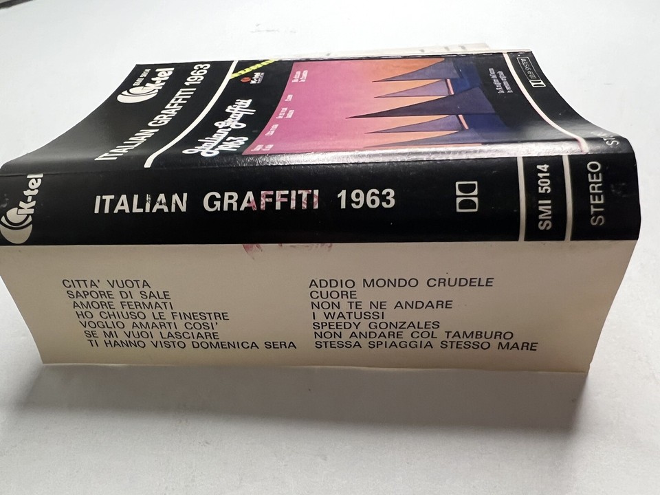vintage cassette tape: ITALIAN GRAFFITI 1963 K-tel SMI 5014 Compilation ...