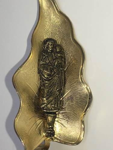 Vintage Metal Dashboard Jesus, Dash Magnet Religious Auto Car Accessory ...