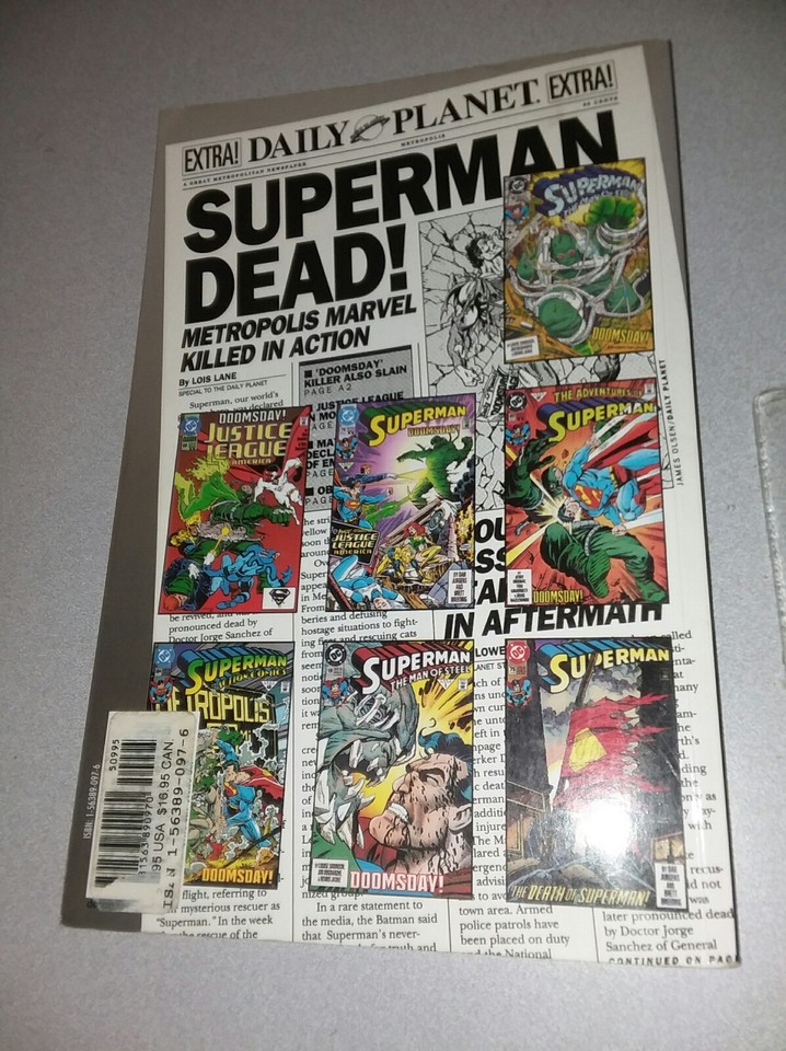 The death of superman Graphic Novel TPB DC comics trade paperback book ...