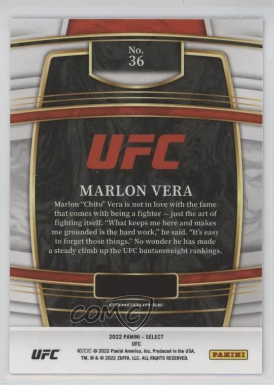 2022 Panini Select UFC Concourse Retail Blue Marlon Vera #36 | eBay