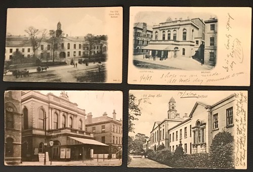 Belfast 4 Postcards Ulster Hall Boxing Old Linen Hall # 50 | eBay UK