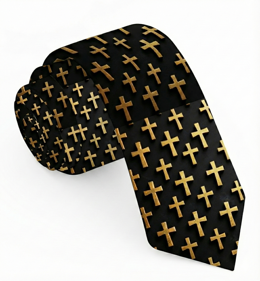 Mens Christian Necktie Jesus Religious Neck Tie Design Masonic ...