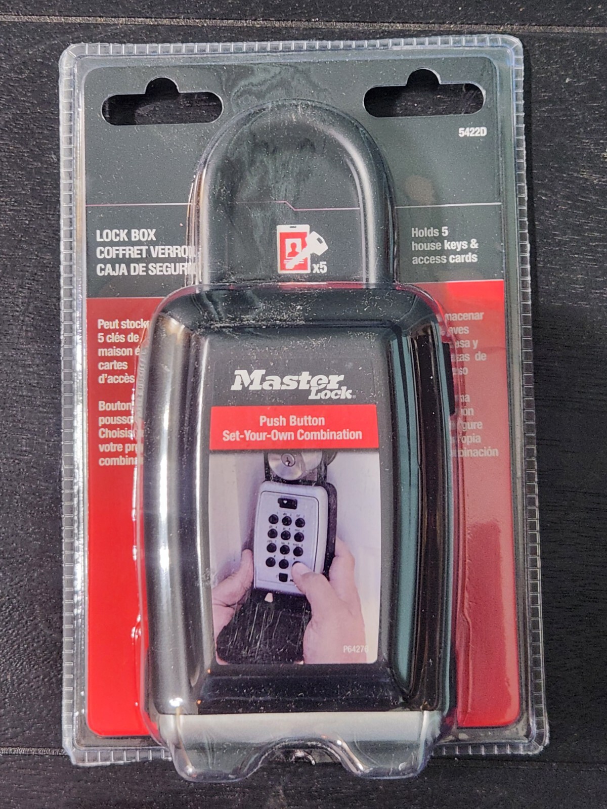 NEW Master Lock 5422D Lock Box Combination Push Button Portable Key ...