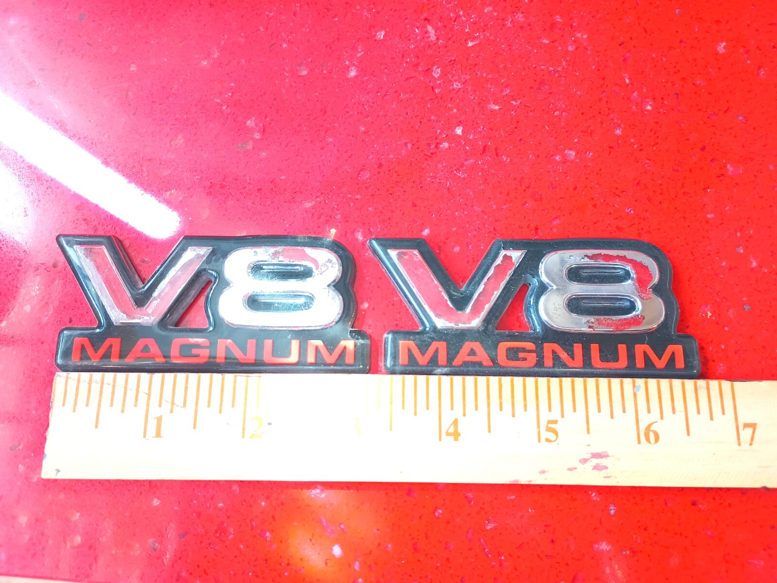 V8 Magnum Emblem Fender Door Badge Emblem Durango 1500 Dodge Van 94-01 ...