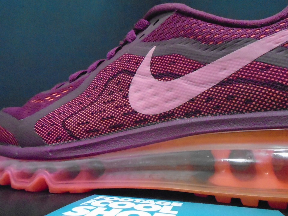 NIKE AIR MAX 2014 RUNNING GARNET BURGUNDY PUNCH PINK MANGO INFRARED 90 ...