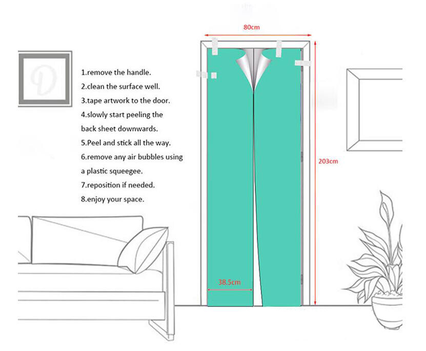 3D Wall Art Steed Horse Stable Gate Door Sticker Decal Self-adhesive ...