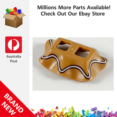 Genuine LEGO™ Medium Dark Flesh Minifigure Skirt Plastic with Wavy ...