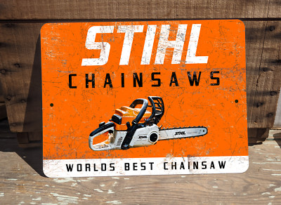 Vintage Stihl Chainsaws Advertisement 9x12" Metal Wall Sign Plaque ...