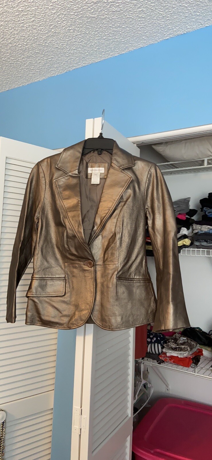 bronze Metallic leather jacket - Gem