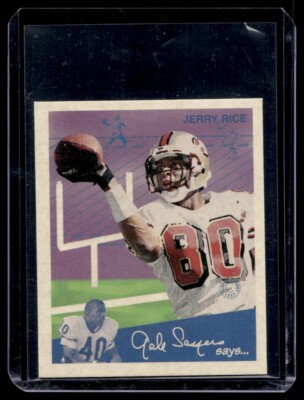 1997 Fleer Gale Says Green Back Jerry Rice G50 San Francisco 49ers #80 ...