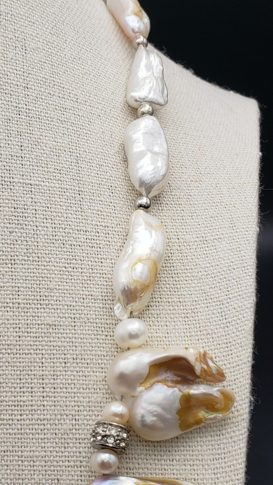 Vintage Baroque Pearl Biwa, Fireball & Oval with Fireball Pendant ...