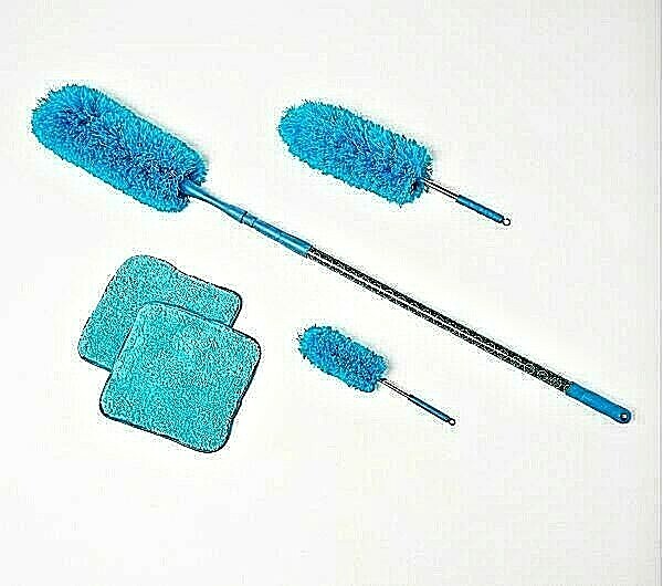 6PC Microfiber Duster Set-100 inch-Extendable PoleFan Cleaner made by ...