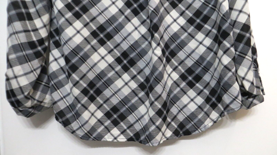 Notations Shirt Womens Medium Multicolor Plaid Button Up Long Sleeve ...