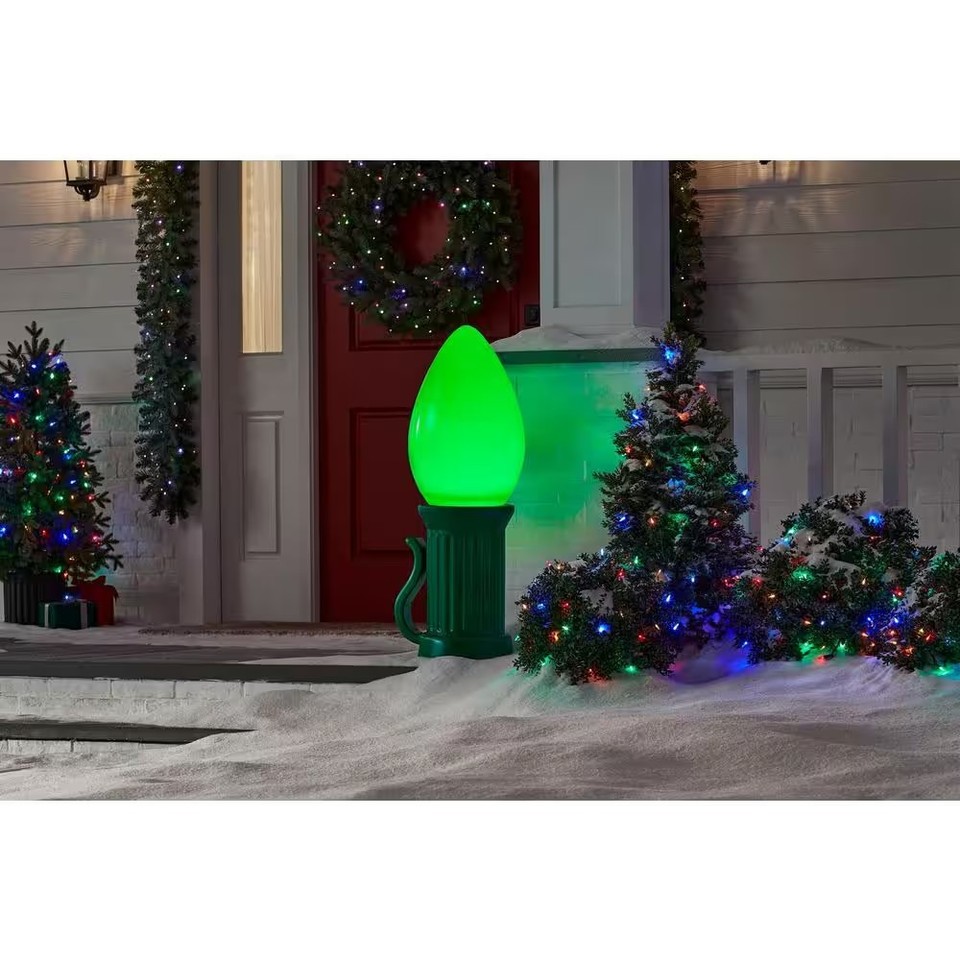 3 ft Battery Operated LED Jumbo Bulb Holiday Yard Decor Prop *Multiple ...
