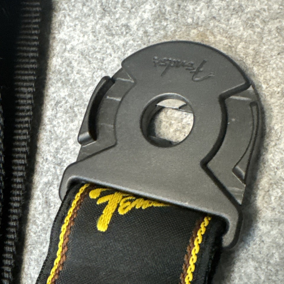 Fender Quick Grip Locking Ends Guitar Strap, Black/Yellow/Brown ...