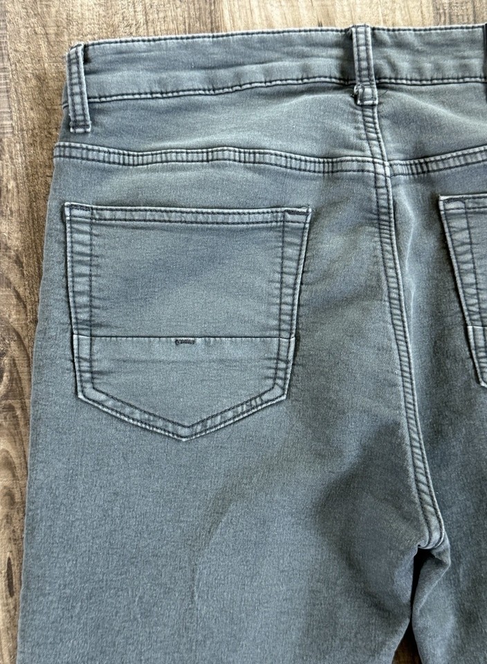 Vintage Genes Black Jeans Men's 32x32 Gray Slim Fit Stretch Denim Pants ...