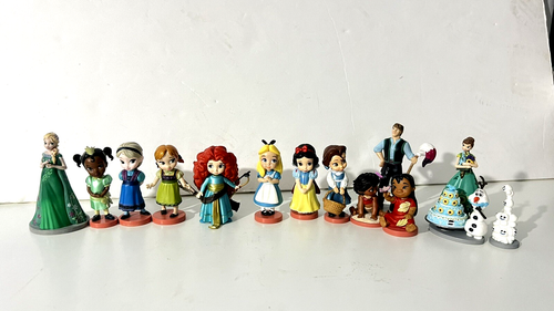 Disney Toddler Princess Lot of 14 Mini 3 Inch Figures Characters Dolls ...