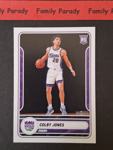 Colby Jones 461 Rookie Sacramento Kings sticker Panini NBA Basketball ...