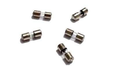 LOT OF 5 1A 250V T1AL250V GLASS FUSES 3mm x 10mm SLOW BLOW 1A 250V T1AL ...