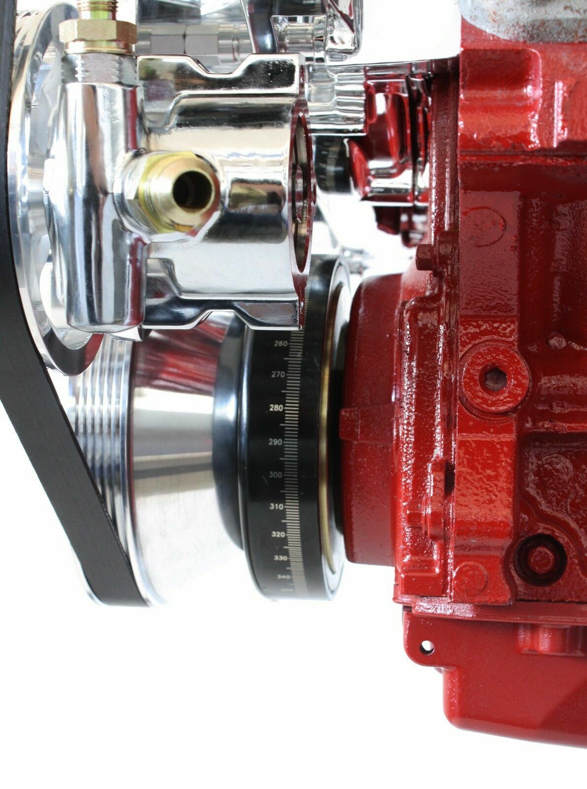 LS Serpentine Front Runner Pulley Drive Kit Polished/Chrome Bracket LS1 ...