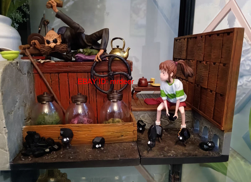 Laputa Studio Boiler Grandpa Spirited Away Anime Resin Figures Model ...