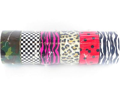 Print Duct Tape It Zebra Pink Zebra Camo Pattern 1.89" x 10 Feet Lot of ...