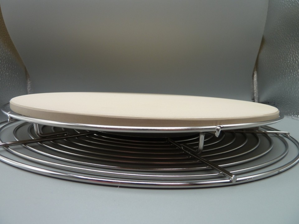 PIZZA STONE AND WIRE RACK PERFECT PIZZA COOKING CRISP BASE 10" OVEN ...