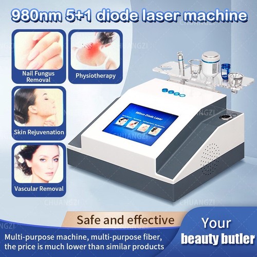 Professional 5 in 1 980 Diode Laser Vascular Removal Machine Nail ...