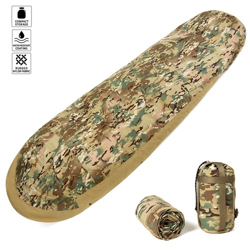 US Military Bivy Cover Waterproof Sleeping Bag Shell + Stuff Sack ...