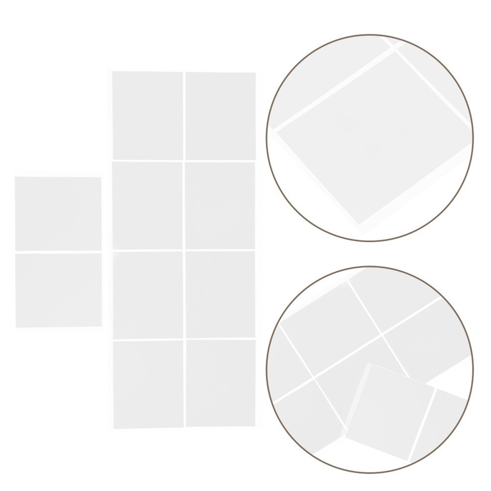 10pcs LED Light Diffuser Film, White Plastic Sheets with Adhesive, Soft ...