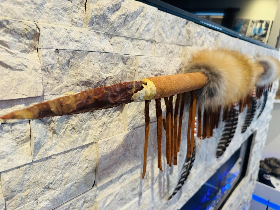 Hand Made Native American Indian Cherokee Fox Spear By Enrolled Member ...