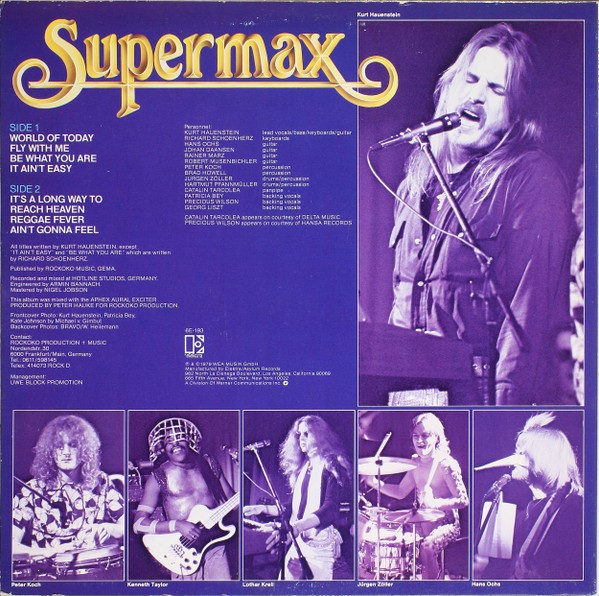 Supermax - Fly With Me 1979 LP, Album, Promo, SP Elektra 6E-193 Very ...