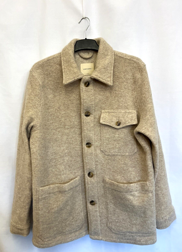 A Days March Wool Mix Collared Shacket Beige Size L (Chest 48) | eBay