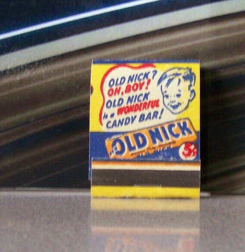 Rare Vintage Matchbook Z6 Oh Boy! Old Nick Candy Bar Kid 5c Delicious ...
