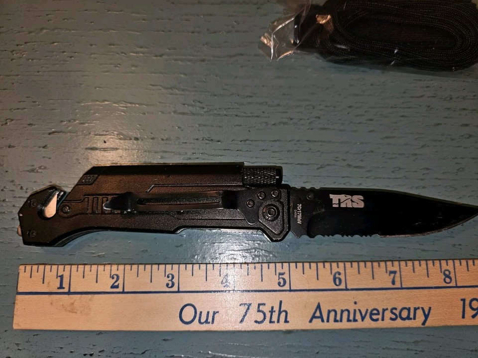 TRS Spike Tactical Defence Folding Pocket Knife In Original Box | eBay