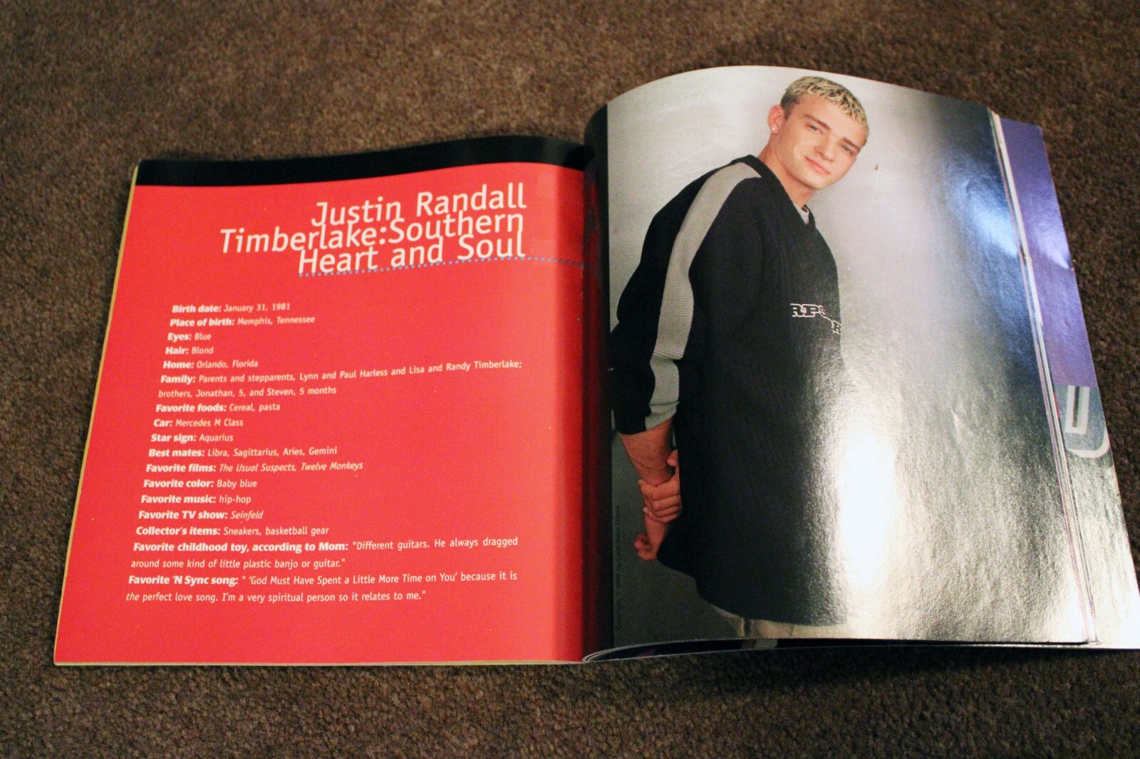 NSYNC The Official Book and Justin Timberlakes Scrumptious Scrapbook 2 ...
