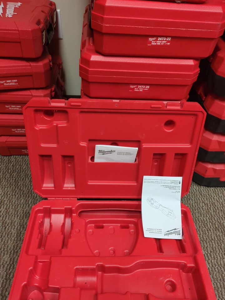 Milwaukee CASE FOR 2473-22 M12 Force Logic Press Tool Kit with Jaw BOX ...