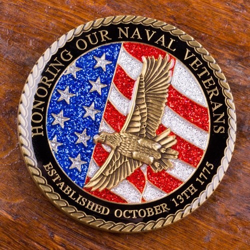US Navy Veteran Challenge Coin Honoring Our Naval Veterans | eBay