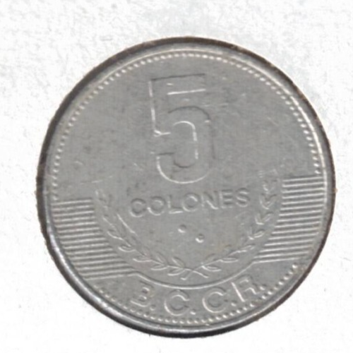 2012 Costa Rica Circulated 5 Colones Coin | eBay