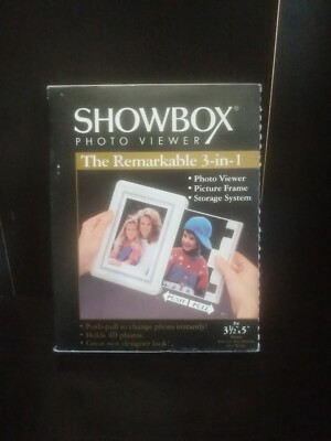 Showbox Photo Viewer Holds 40 Photos Remarkable 3 in 1 For 3 1/2" x 5 ...