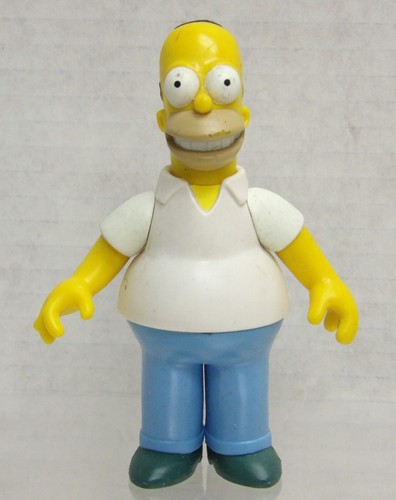 The Simpsons HOMER Action Figure 5" Fox Playmates 2000 Burger King ...