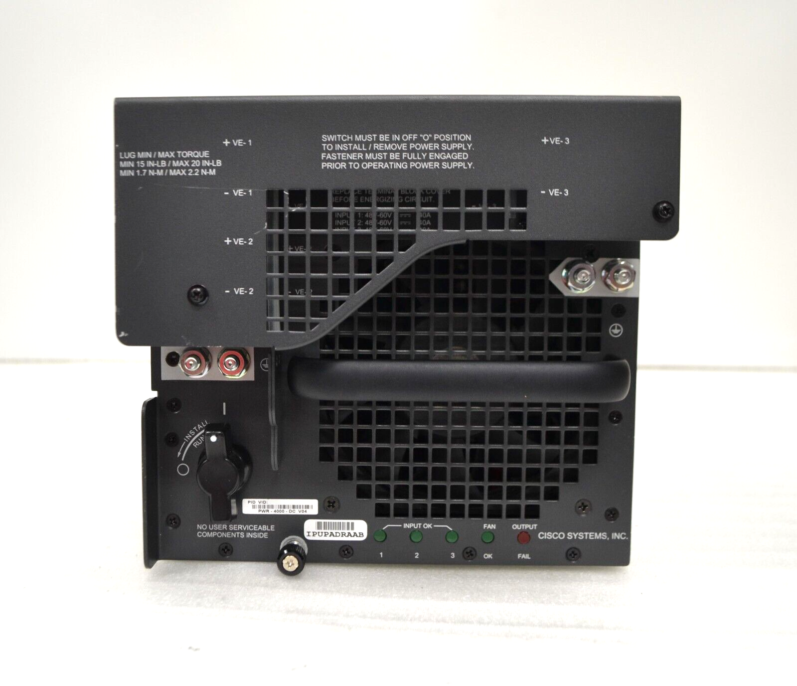 Cisco 7609 Chassis Ipupacaaaa Power Supply Dck40004-01 Rev D - for sale ...